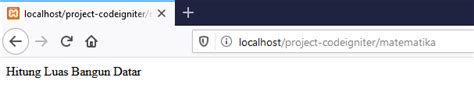 Contoh MVC Sederhana Dengan Framework CodeIgniter