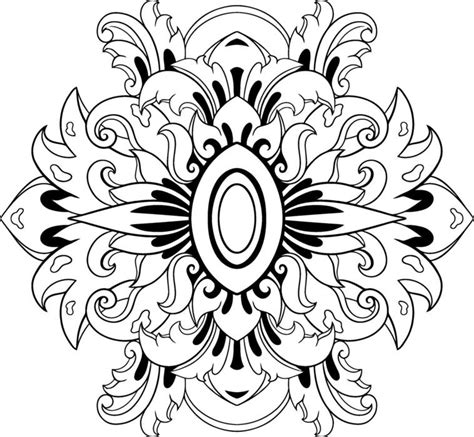 Batik Outline Vector Art Icons And Graphics For Free Download