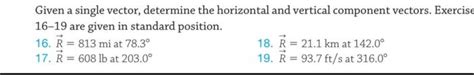 [solved] Given A Single Vector Determine The Horizontal A