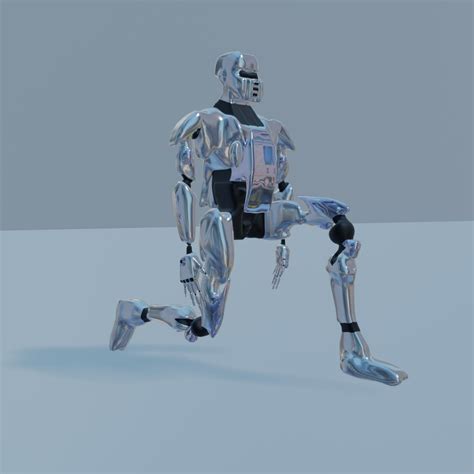 Unity Robot Rigged 3D Model 1 Blend Fbx Unitypackage Free3D