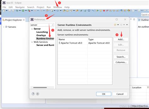 eclipse软件添加tomcat 和jdk 的步骤 eclipse tomcat11 csdn博客