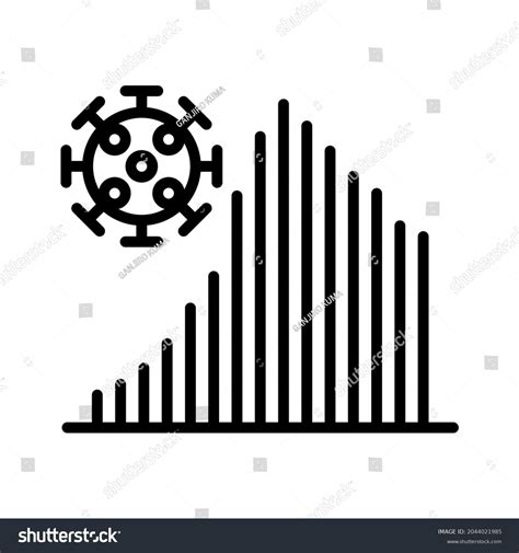 Coronavirus Covid19 Maximum Graph Stroke Outline Stock Vector Royalty Coronavirus Covid19 Maximum Graph Stroke Outline Stock Vector Royalty
