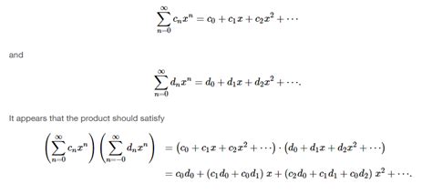 ALTEREDZINE Multiplication Of Power Series