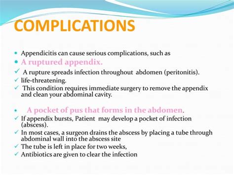 Appendicitis PPTX Digestive Disorders Diseases And Conditions