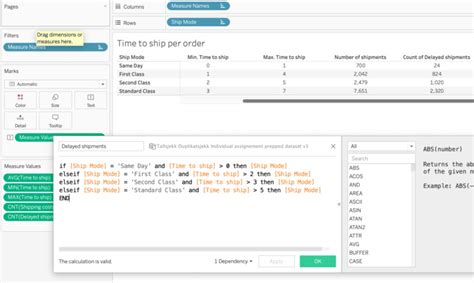 Best Way To Count Delayed Shipments For Different Shipping Modes