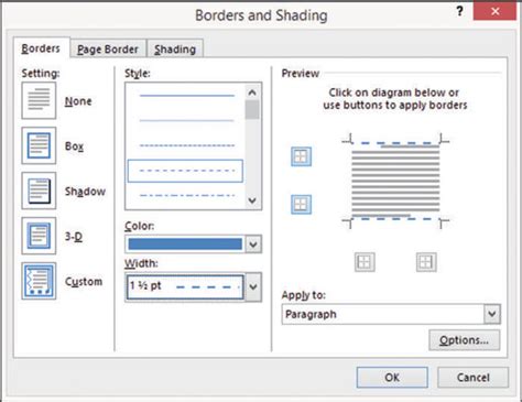 How To Add Paragraph Borders And Shading In Word 2013 Dummies