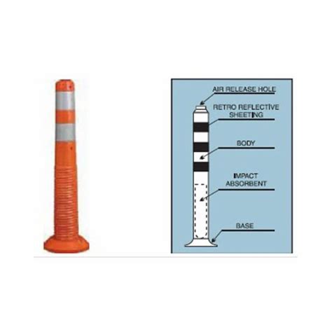 Orange Plastic Traffic Spring Post At Piece In Pune ID