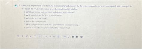 Solved Design An Experiment To Determine The Chegg