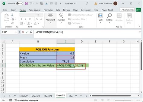 Advanced Excel Compatibility Poisson Function