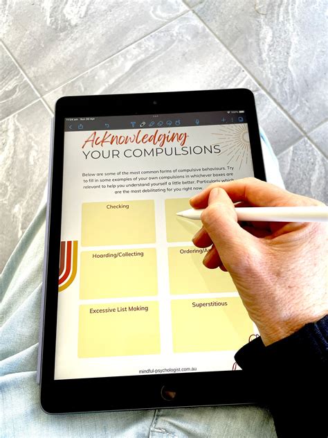 Tame Your Ocd Workbook Mindful Psychologist