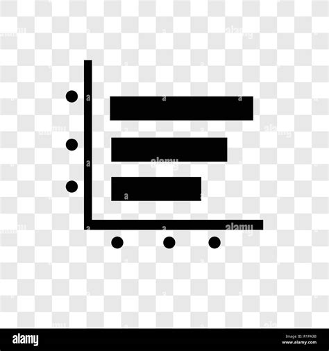 Bar Chart Vector Icon Isolated On Transparent Background Bar Chart Transparency Logo Concept