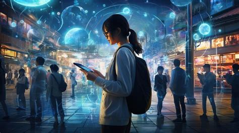 Digital Connectivity Digital Art Illustration Generative Ai Premium Ai Generated Image