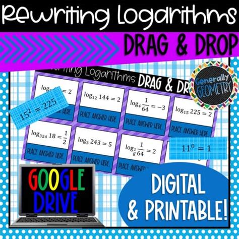 Logarithms Activity Logarithmic And Exponential Form By Generally