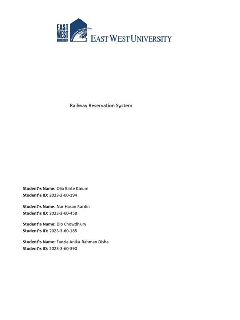 Railway Reservation System Project Report Pdf Class Computer Programming Inheritance