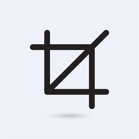 Premium Vector Crop Tool Flat Icon