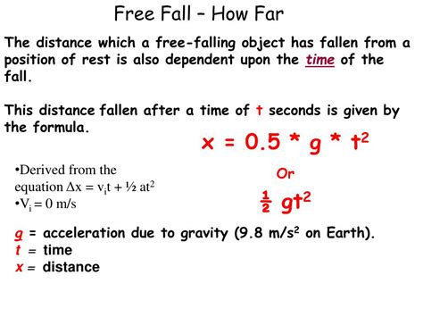 PPT Gravity And Free Fall PowerPoint Presentation Free Download ID