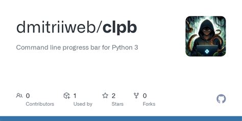 Github Dmitriiweb Clpb Command Line Progress Bar For Python