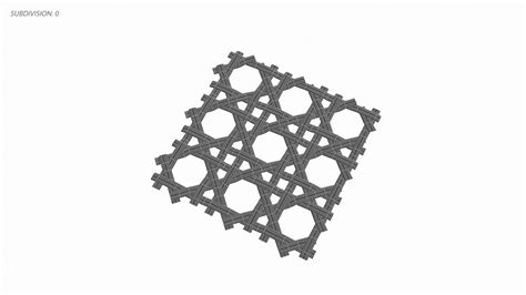 3d Rattan Weaving Pattern Model Turbosquid 2158407