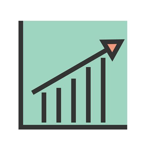 Escalating Bar Graph Filled Line Icon 8645752 Vector Art At Vecteezy