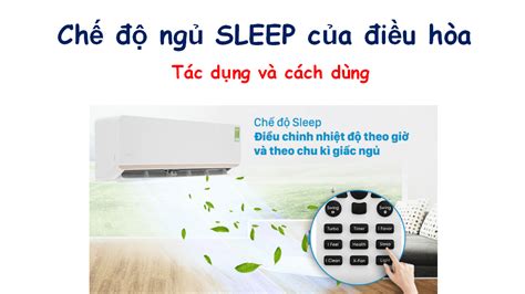 Chế độ Ngủ Sleep Của điều Hòa Máy Lạnh Cách Dùng