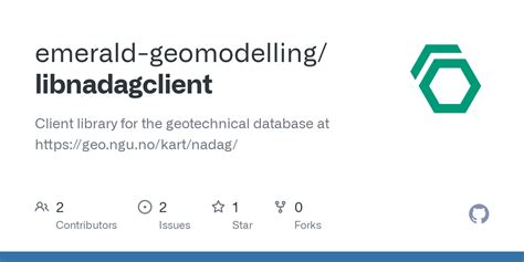 Github Emerald Geomodelling Libnadagclient Client Library For The Geotechnical Database At