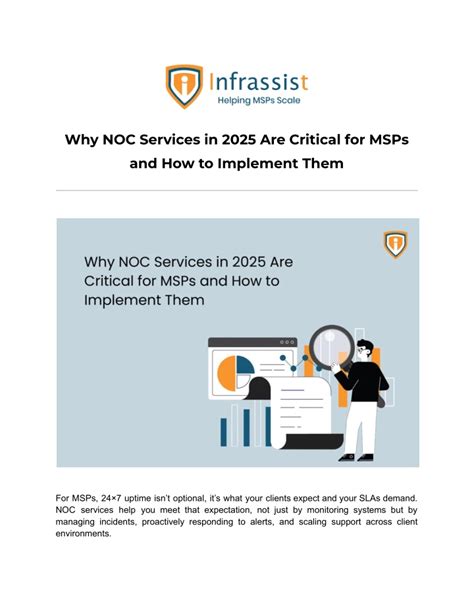 Ppt Why Noc Services In 2025 Are Critical For Msps And How To Implement Them Powerpoint