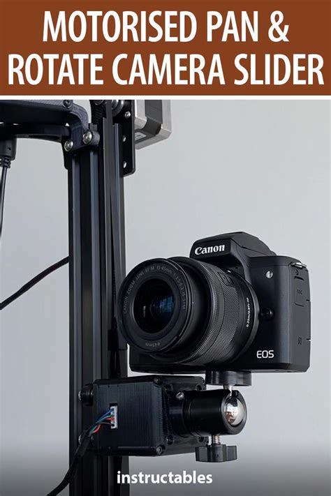 make a motorised pan and rotate camera slider camera slider camera