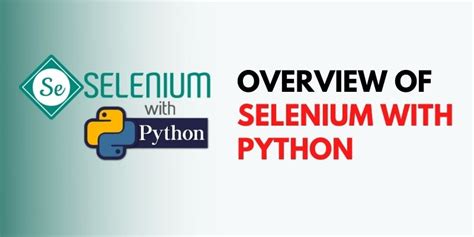 Overview Of Selenium With Python