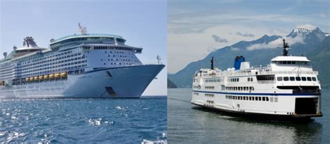 Exploring The Distinctions Between Ferries And Cruise Ships