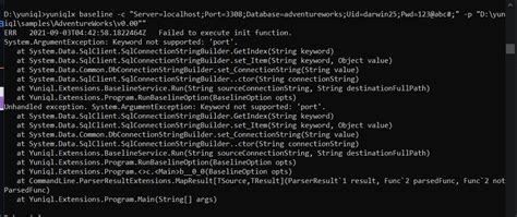 Keyword Not Supported Port · Issue 213 · Rdagumampanyuniql · Github