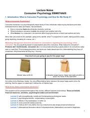 Understanding Consumer Psychology Key Insights And Research Course Hero