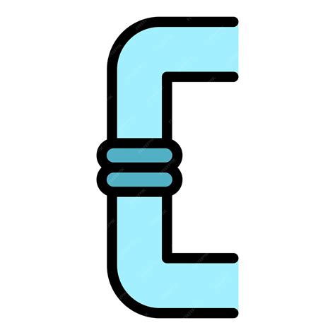 Premium Vector Fitting Pipe Icon Outline Fitting Pipe Vector Icon Color Flat Isolated