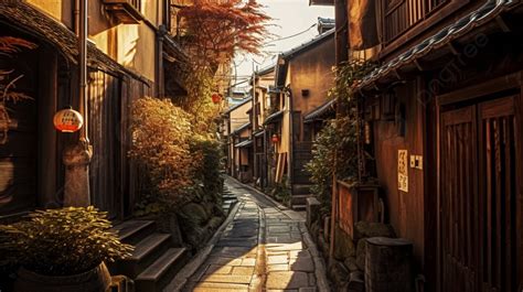 일본의 아기자기한 골목길 교토의 뒷골목 고화질 사진 사진 공장 배경 일러스트 및 사진 무료 다운로드 Pngtree