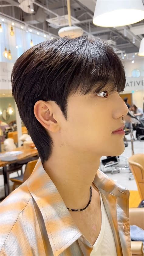 요닝 강민 남자머리 시스루댄디컷 세미리프컷 두상교정 남자머리 남자머리추천 플랫컷 ️ 두상에 맞는 디자인다운 슬릭한 질감 ️ 모질에 따라 볼륨매직