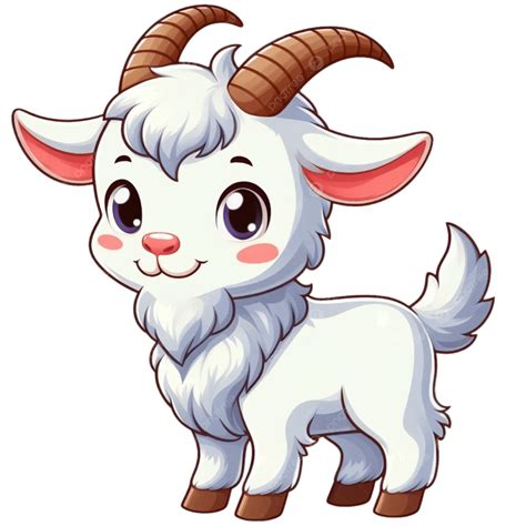 귀여운 흰 염소 만화 예술 그림 귀여운 염소 만화 염소 아기 염소 그림 Png 일러스트 및 이미지 에 대한 무료 다운로드 Pngtree