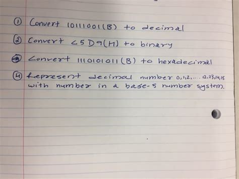 solved convert 10111001 b to decimal convert