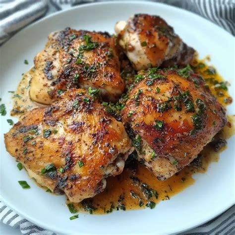 Garlic Butter Chicken Thighs Recipe