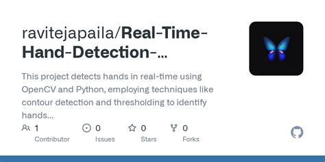 Github Reborn Boyreal Time Hand Detection Opencv Python This