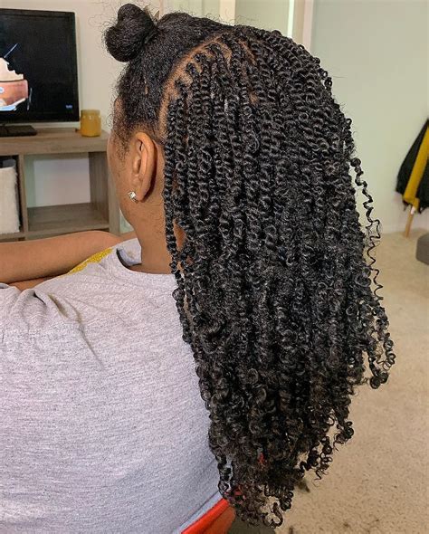 4 Braids Hairstyle Kinky Twists Hairstyles Shaved Side Hairstyles