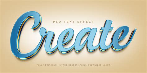 Artstation 3d Create Psd Fully Editable Text Effect Layer Style Psd
