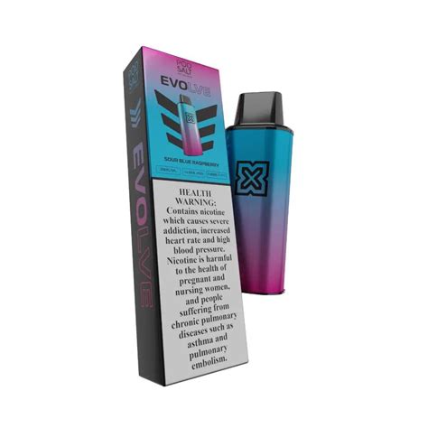 POD SALT EVOLVE SOUR BLUE RASPBERRY MG ML PUFFS Zanobia Tobacco