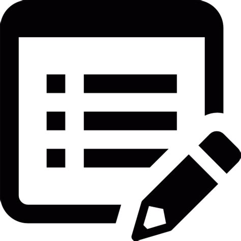 Edit List Icon