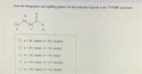 solved give the integration and splitting pattern for the