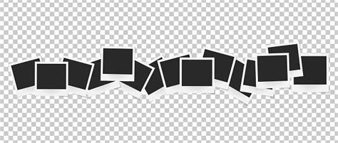 현실적인 벡터 사진 프레임 고립 된 콜라주 레트로 사진 템플릿 디자인 벡터 일러스트 레이 션 0명에 대한 스톡 벡터 아트 및 기타 이미지 Istock