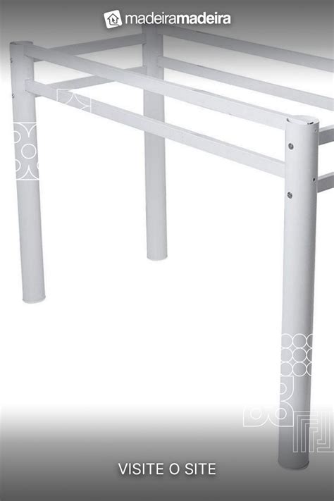 Base Para Mesa De Vidro Jantar 6 Lugares Branca Retangular MadeiraMadeira Home Decor Home