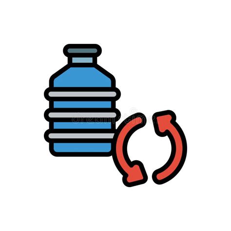 Recycle Water Drop Icon Simple Color With Outline Vector Elements Of Aqua Icons For Ui And Ux