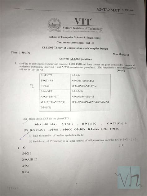 2 theory of computation and compiler design cse2002 pdf