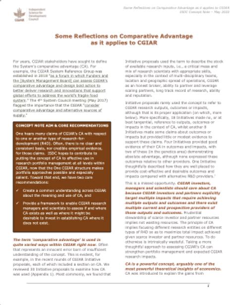 Isdc Iaes Cgiar Independent Advisory And Evaluation Services