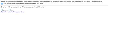 Solved Refer To The Accompanying Data Set And Construct A