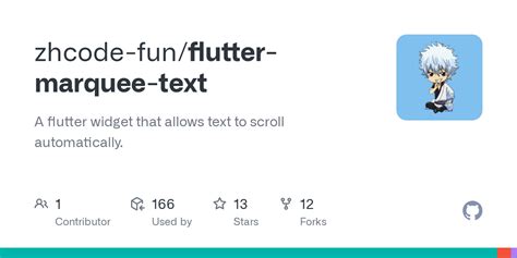 Github Zhcode Funflutter Marquee Text A Flutter Widget That Allows